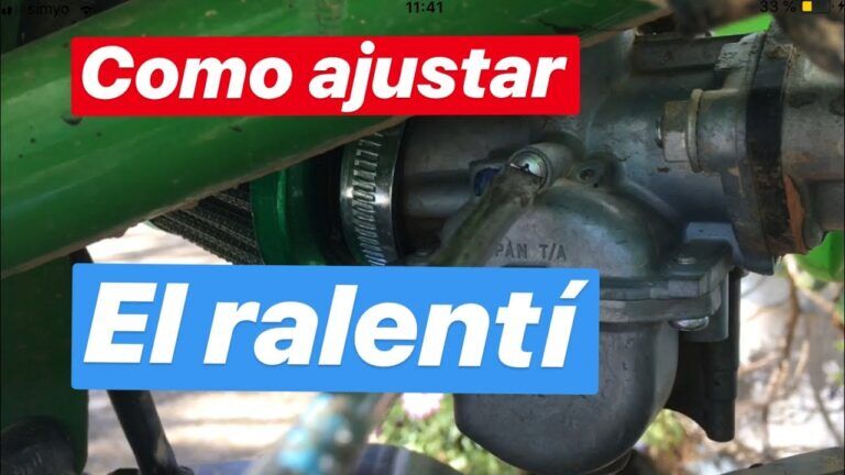 ¿Cómo se ajusta el ralentí? - Brand Cars